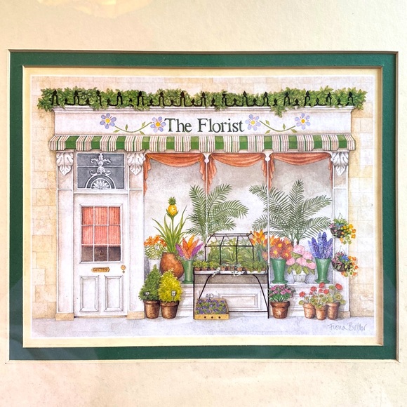 Fiona Butler | Art | Vintage Framed Fiona Butlers The Florist ...